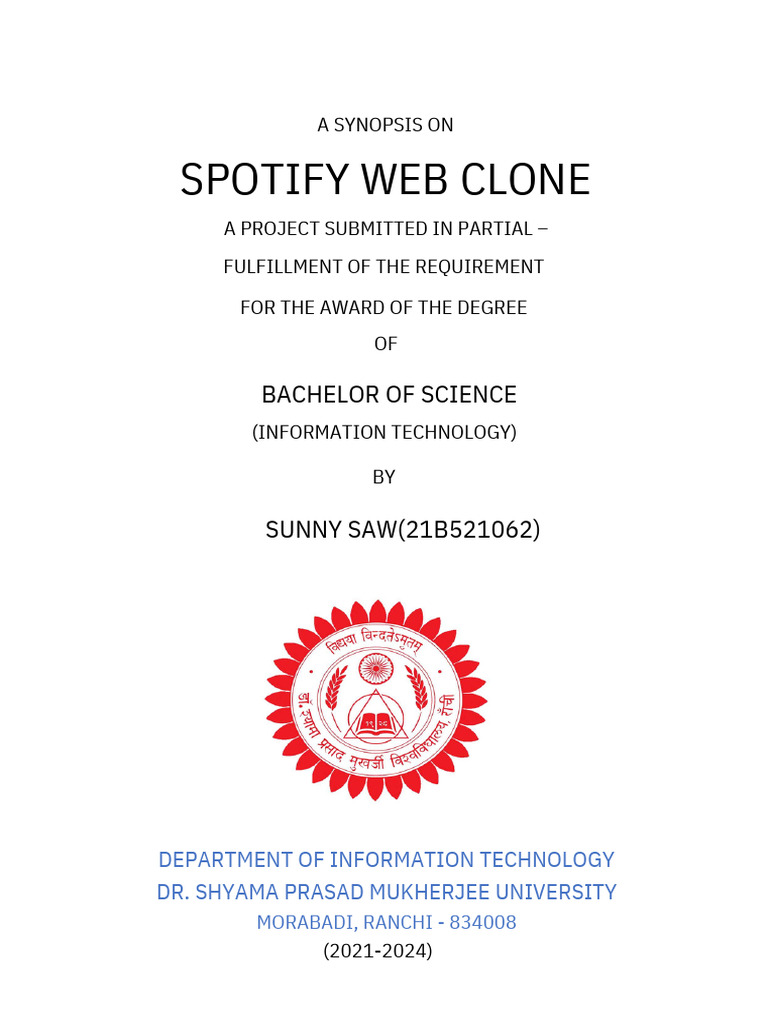 Project Synopsis PDF | PDF | World Wide Web | Internet & Web