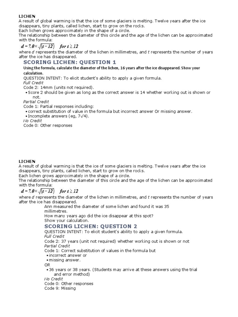 Math PISA Sample Questions | PDF | Coins | Brake