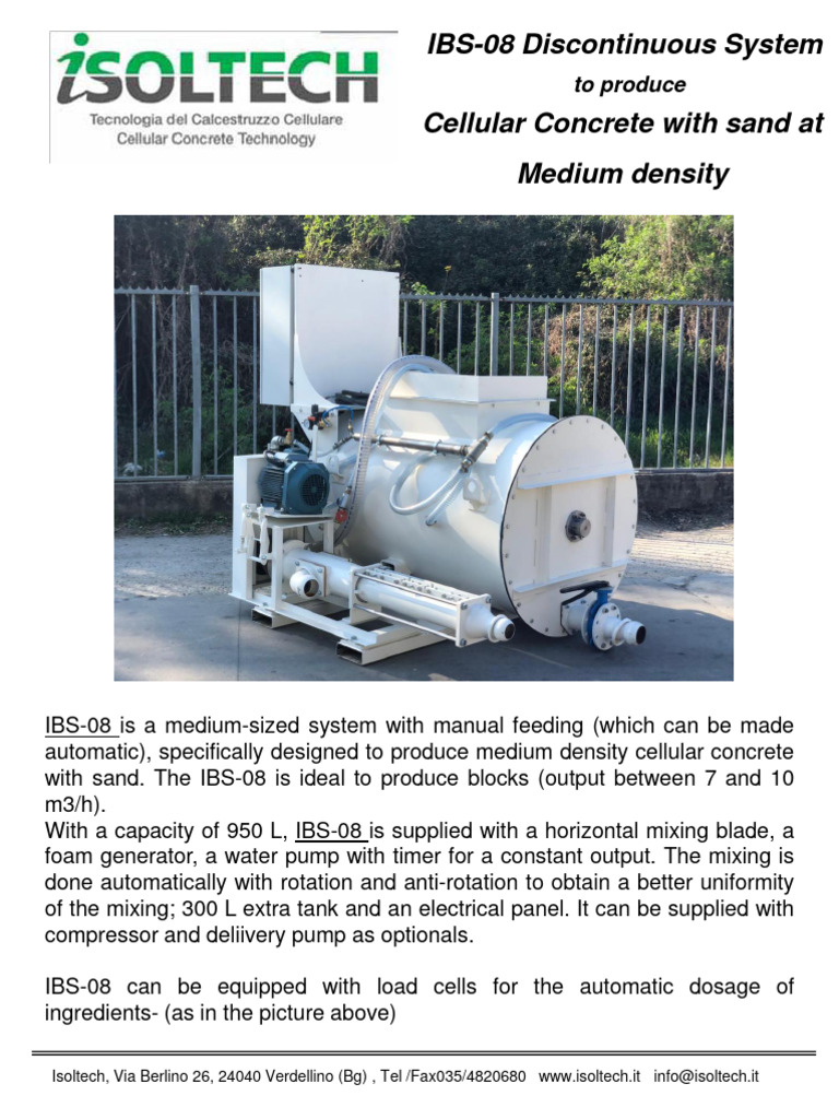 Procreto Isoltech IBS08 Datasheet | PDF