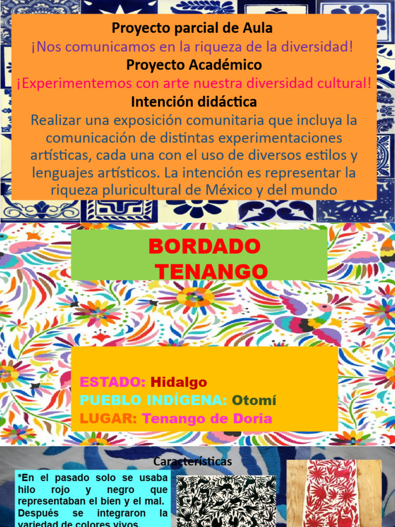 Bordado Tenango: Arte y Cultura Mexicana | PDF