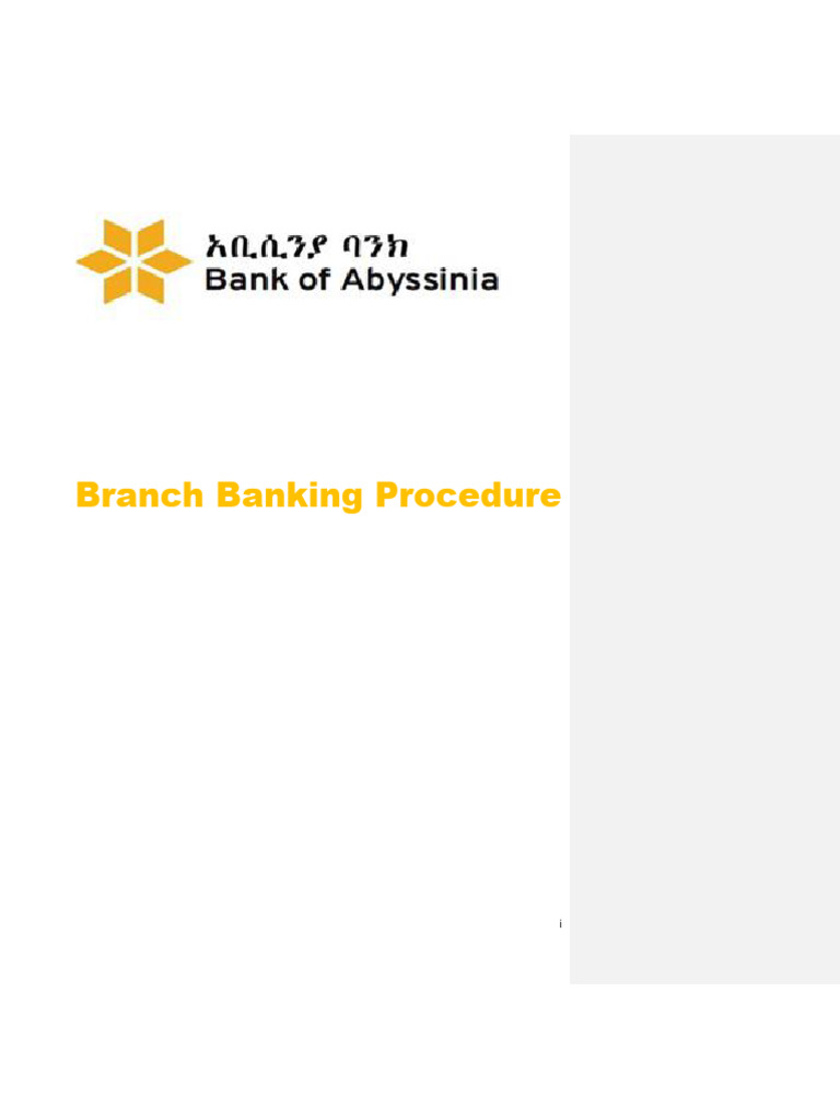 Boa Branch Banking Procedure-22 | PDF | Transaction Account | Cheque