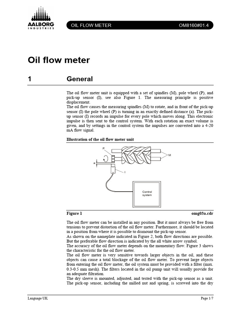 Alborg - Oil Flowmeter | PDF | Flow Measurement | Equipment