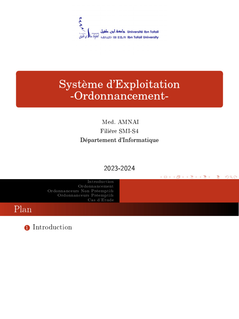 Ordonnancement des Processus Informatiques | PDF | Ordonnancement dans ...