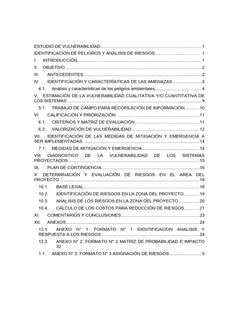 Analisis de Vuln y Riesgos | PDF | Riesgo | Inundar