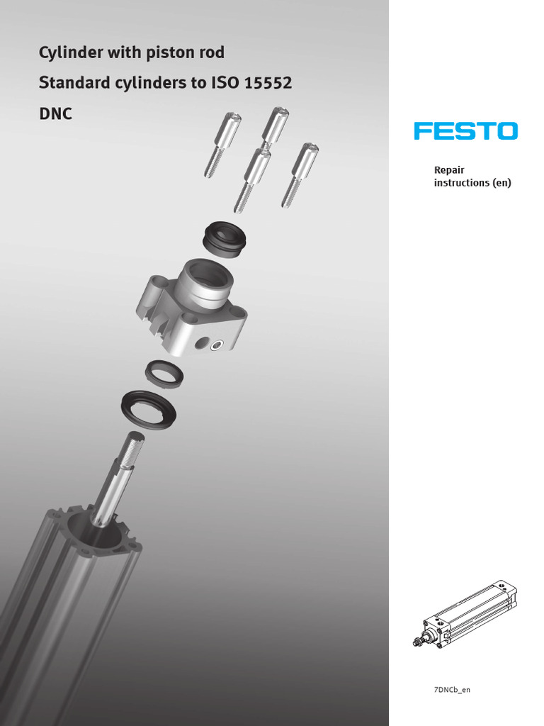 Festo Technical Catalog Repair Instructions Cilynder With Piston Rod ...