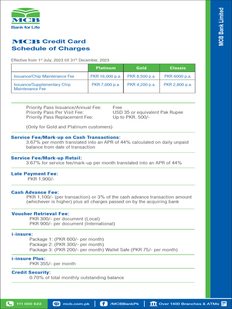 Sobc - CC - July To Dec 23 | PDF | Annual Percentage Rate | Credit Card