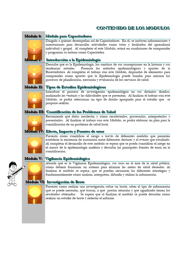 Mdulo 5 Ltimo | PDF | Epidemiología | Vigilancia