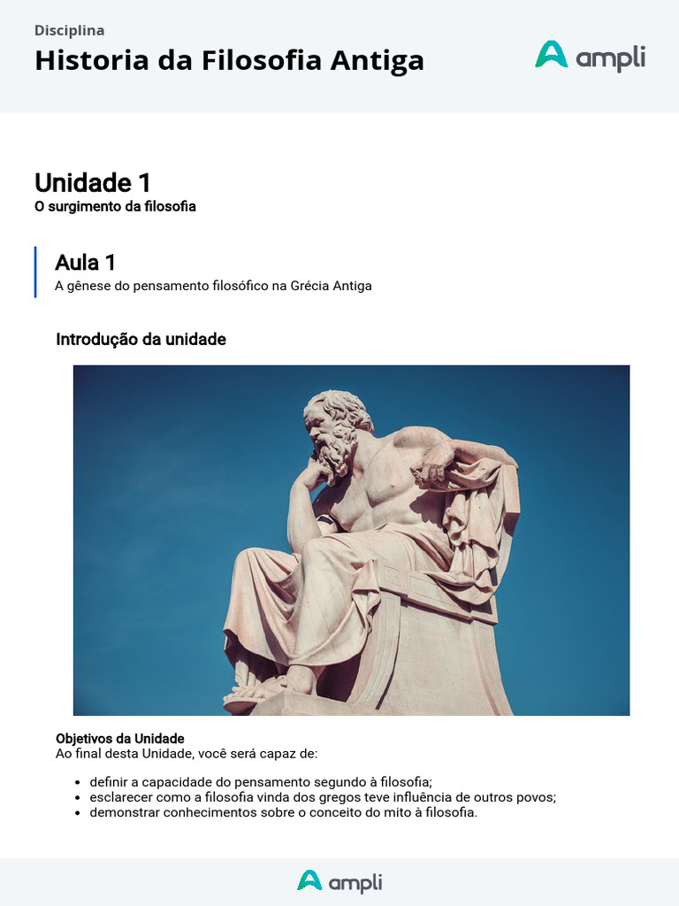 Historia da Filosofia Antiga | PDF | Grécia Antiga | Science