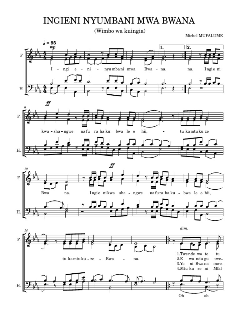 Ingieni Nyumbani Mwa Bwana-3 | PDF