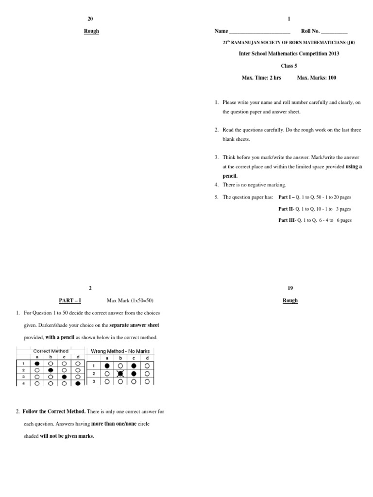20 Rough 1 Name - Roll No. | PDF