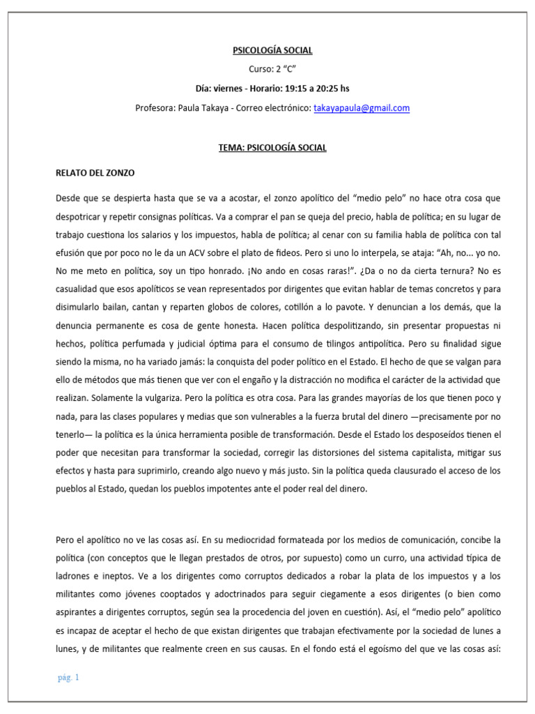 PSICOLOGÍA SOCIAL-material Lectura | PDF | Comunicación | Comunicación no verbal