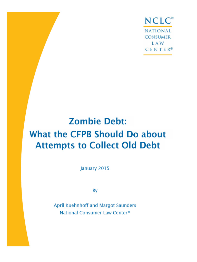 Report Zombie Debt 2015 | PDF | Lawsuit | Statute Of Limitations