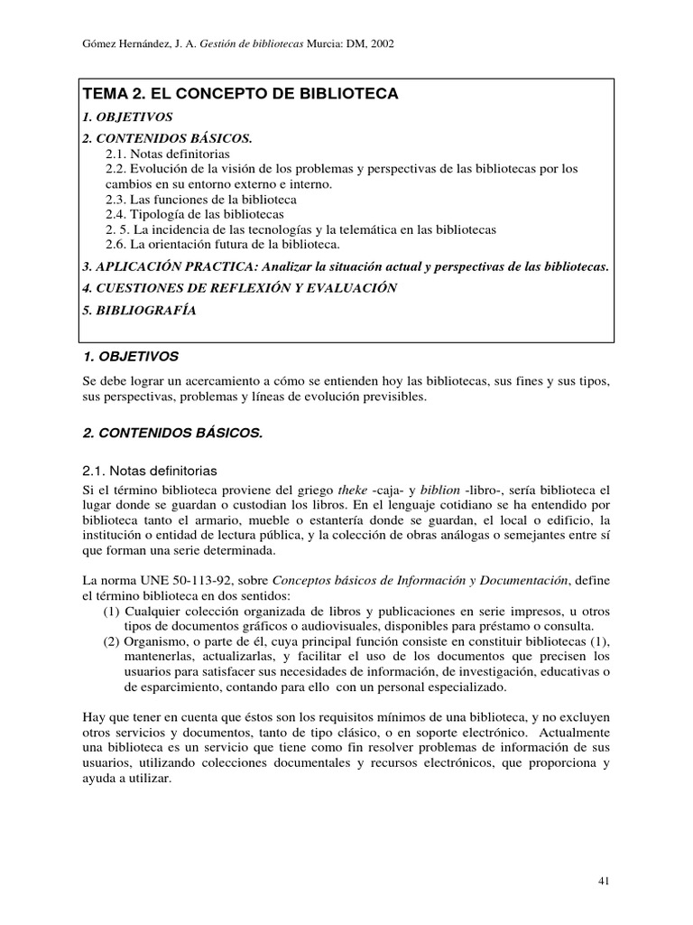Gomez Hernandez Gestion de Bibliotecas | Descargar gratis PDF ... Gomez Hernandez Gestion de Bibliotecas | Descargar gratis PDF ...