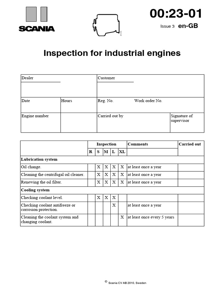 Service Sheet | PDF | Coolant | Mechanical Engineering