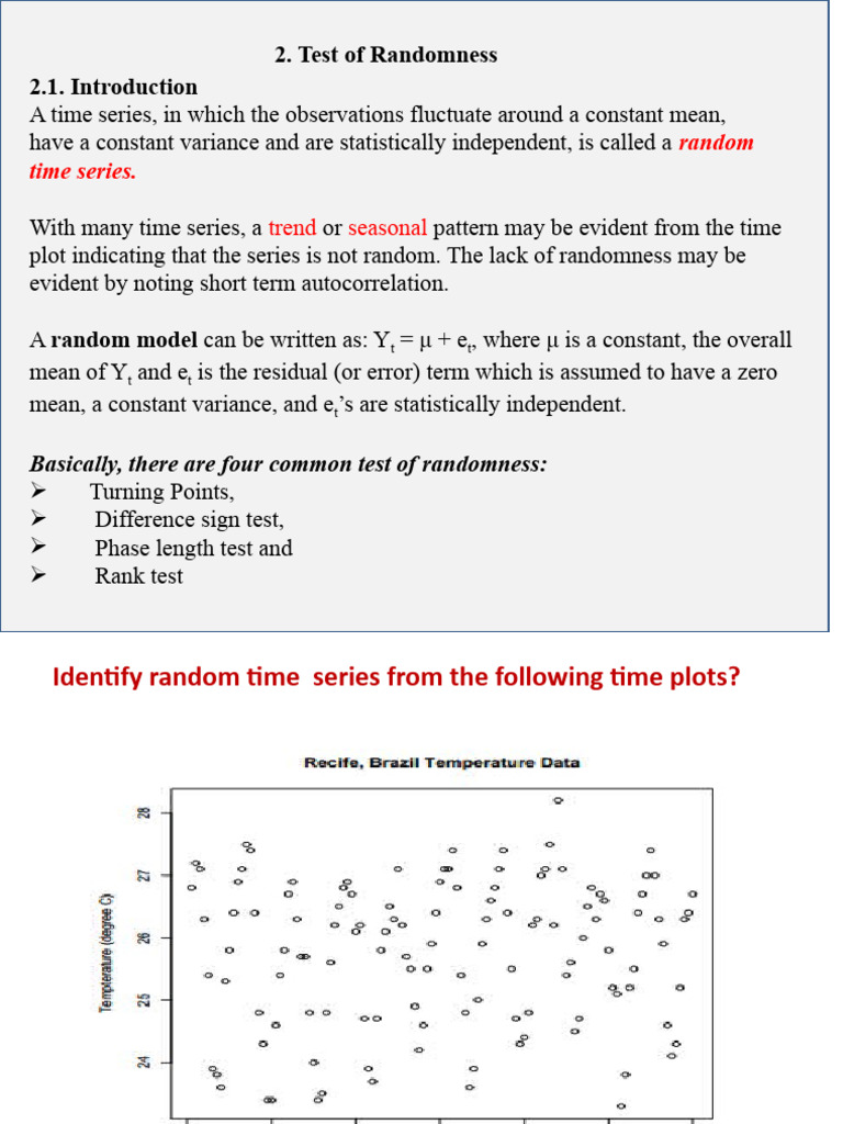 Time Series Lecture Notes-Ch-2 | PDF | Confidence Interval | Time Series