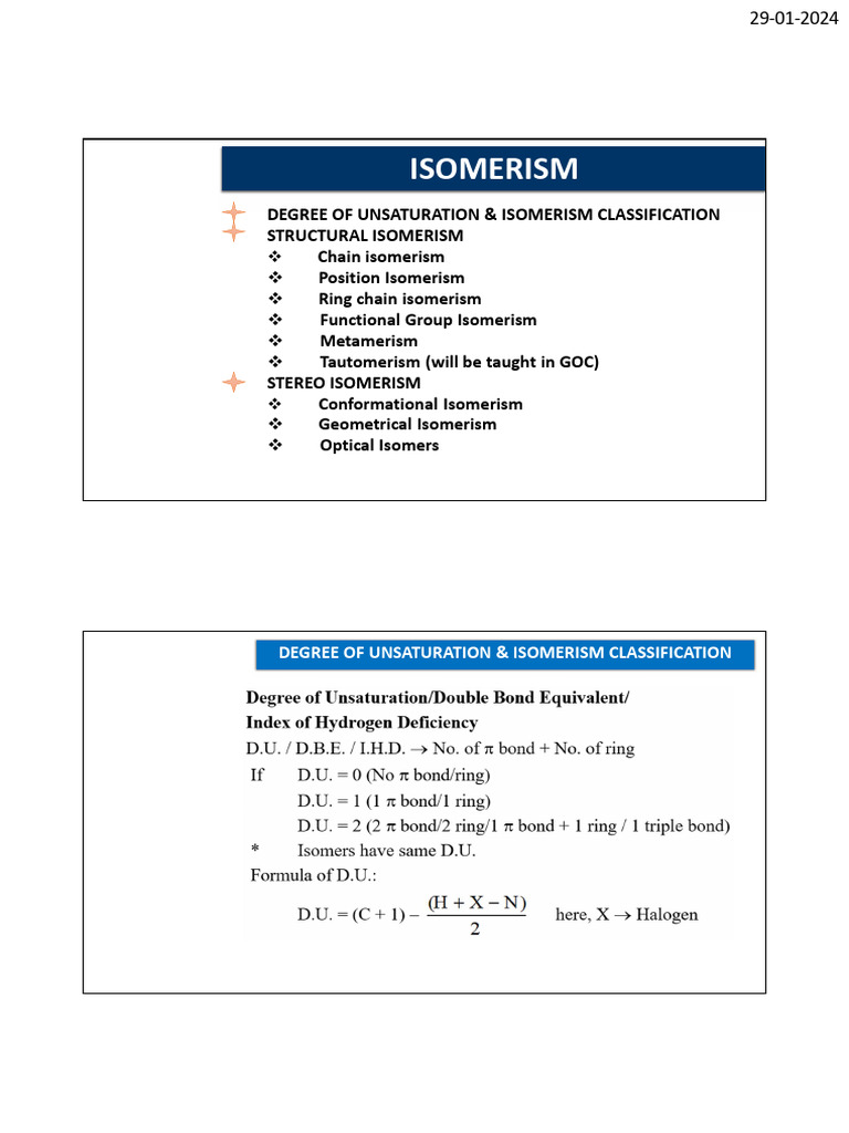 Isomerism pdf-1 | PDF | Isomer | Conformational Isomerism Isomerism pdf-1 | PDF | Isomer | Conformational Isomerism