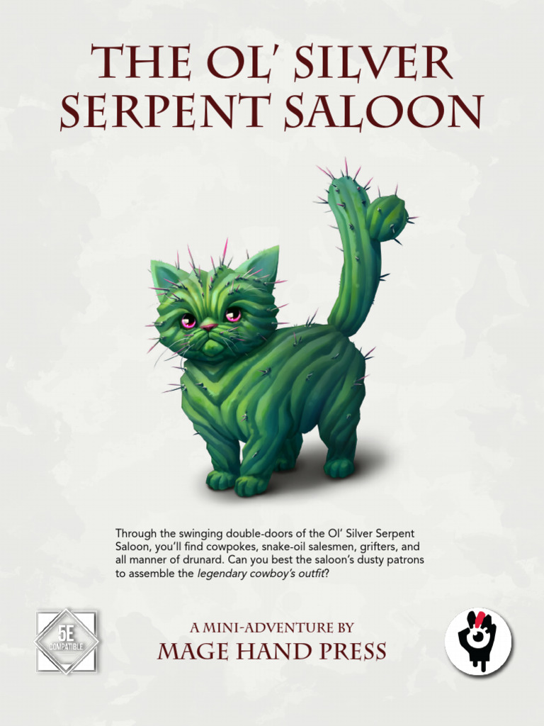 Ol' Silver Serpent Saloon | PDF | Poker | Alcohol Intoxication
