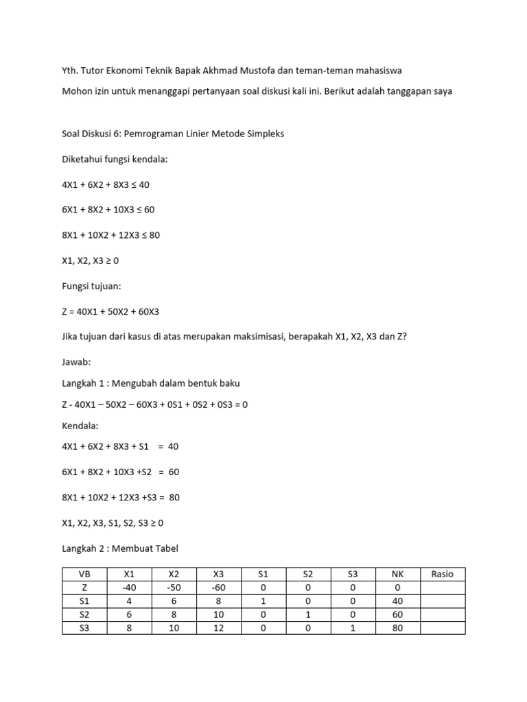 Maya - Diskusi 6 Ekonomi Teknik - 048356003 | PDF