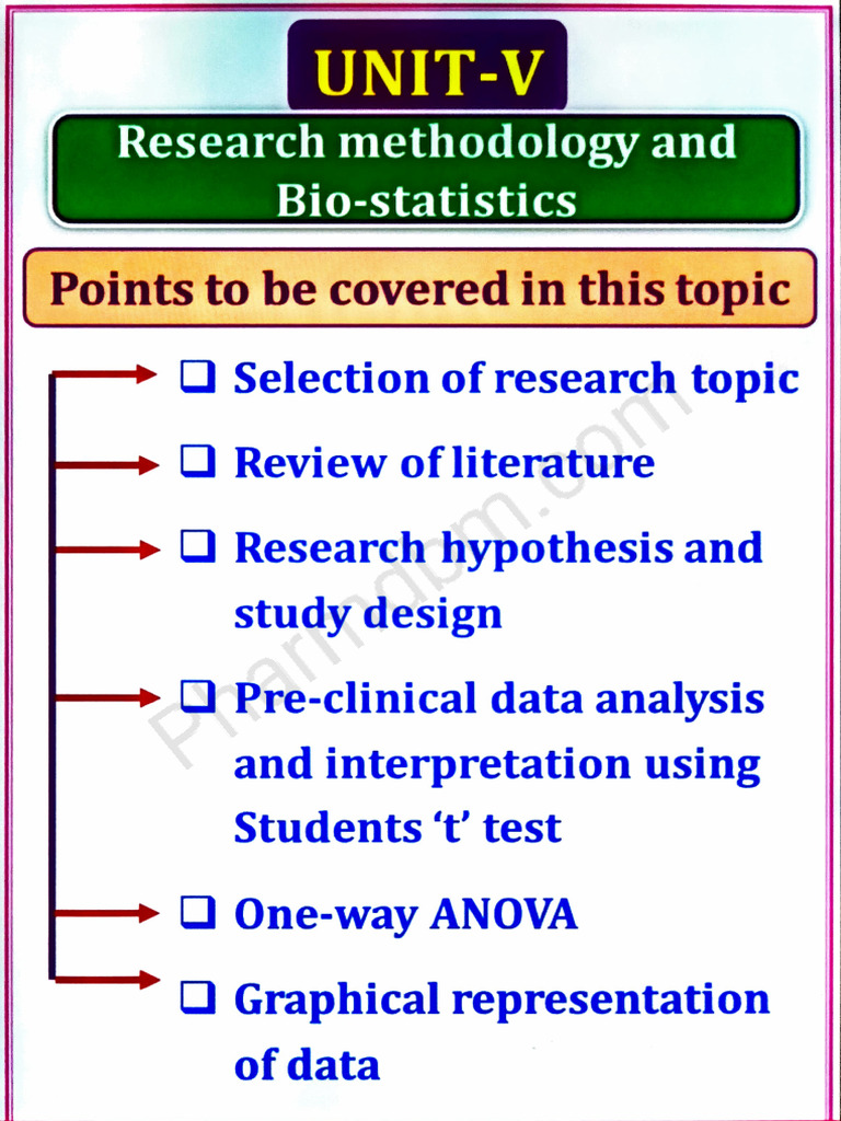 Pharmacological Screening Methods Unit 5 | PDF | Student's T Test ...