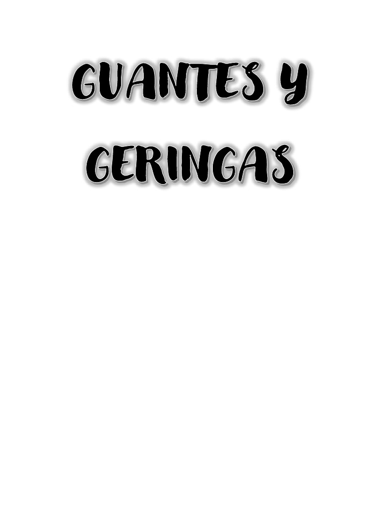 Guantes y Geringas | PDF