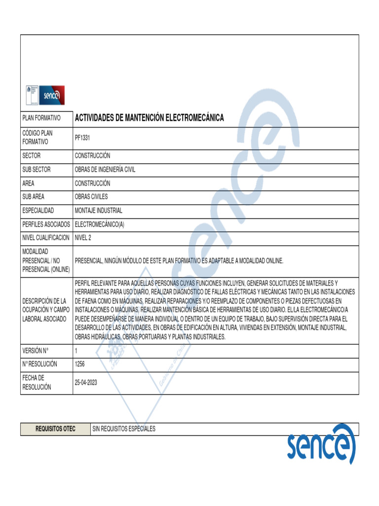 Actividades de Mantenci N Electromec Nica 15012024 | PDF | Evaluación | Herramientas