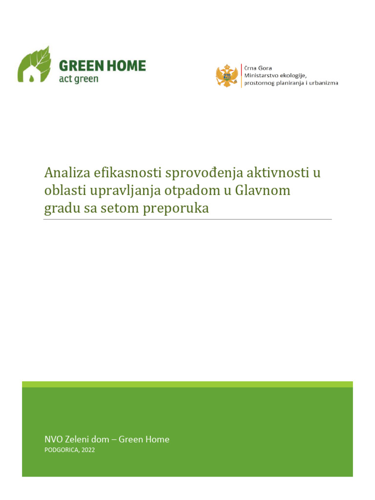 Analiza Otpad Final | PDF