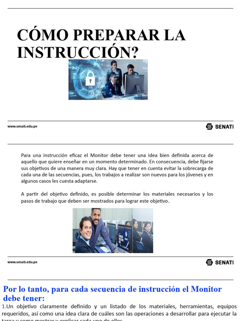 CÓMO PREPARAR LA INSTRUCCIÓN | PDF