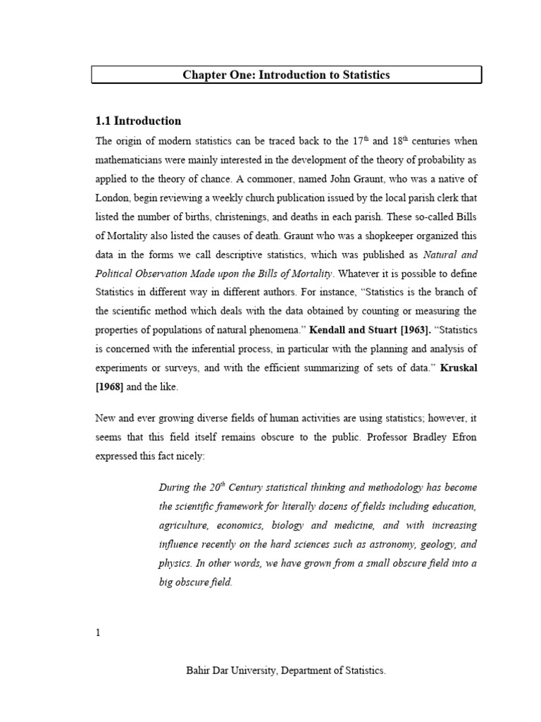 Lecture Note introduction to stat seni | PDF | Statistics | Histogram