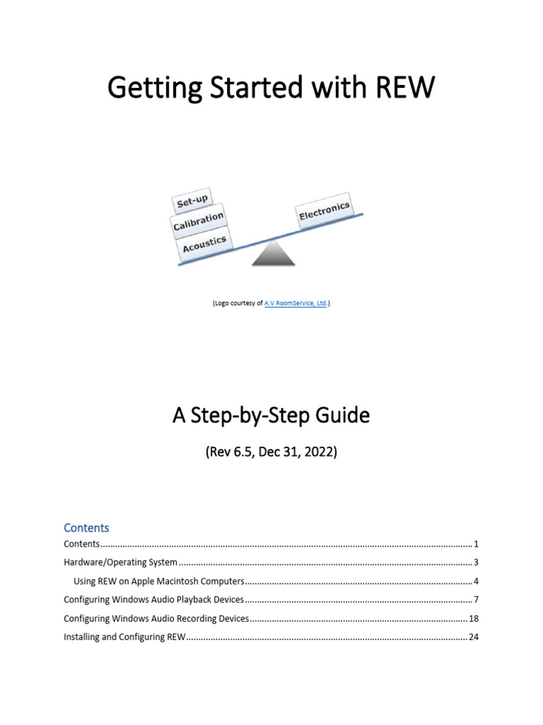 REW 101 HTS Current Version | Download Free PDF | Microphone | Hdmi