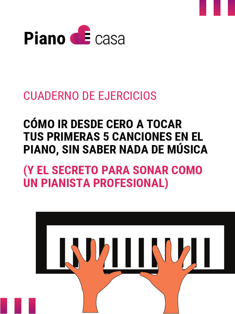 PIANO+EN+CASA+-+Cuaderno+de+ejercicios+clase+desde+cero | PDF | Acorde ...