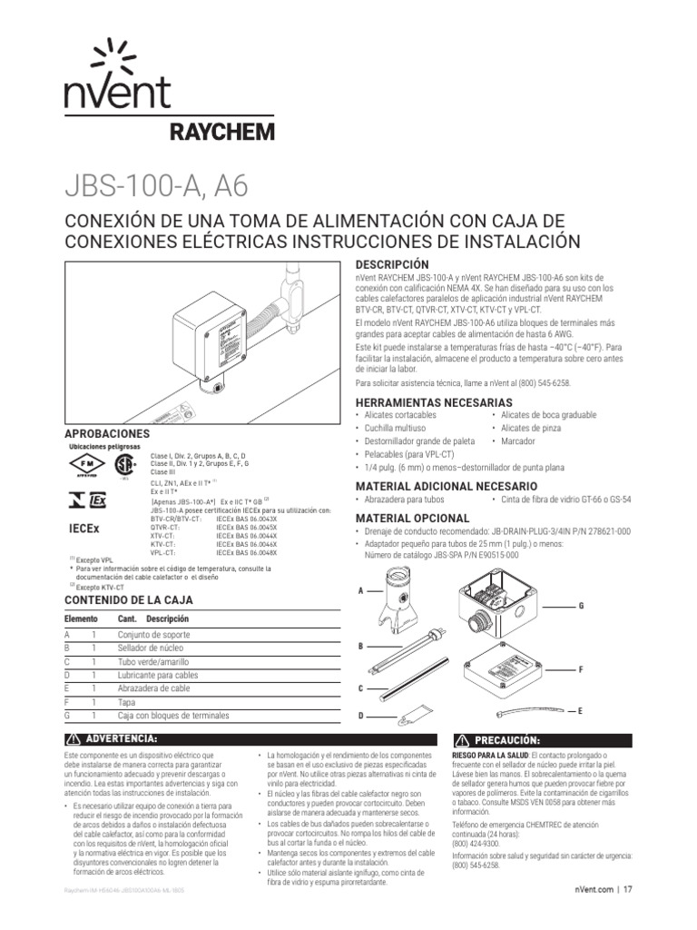 Raychem-IM-JBS100A100A6-Manual Instalación | PDF | Aislador ...