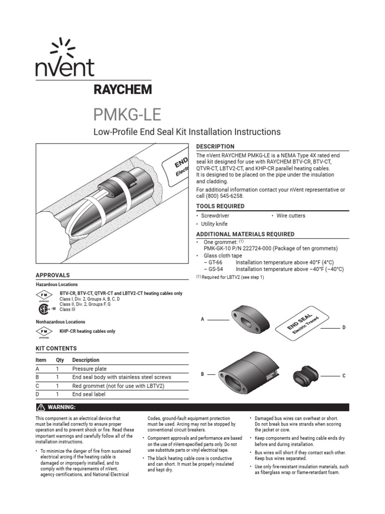 Raychem-IM-PMKGLE-Manual Instalación | Download Free PDF | Wire ...