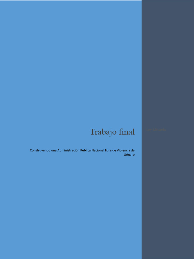 Trabajo final! | PDF