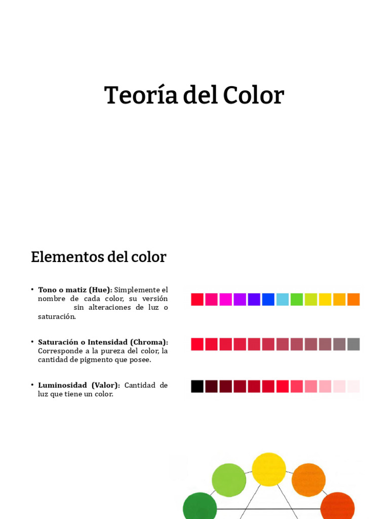 Fundamentos de la Teoría del Color | PDF | Color | Amarillo