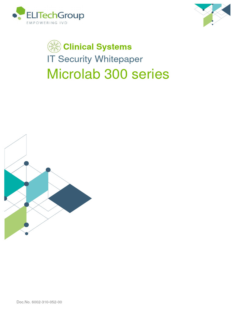 6002-310-052-00 IT Security Whitepaper Microlab 300 Series | PDF | Computer Security | Security