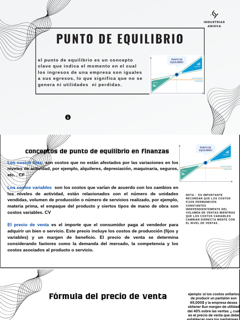 Punto de equilibrio | PDF | Precios | Business