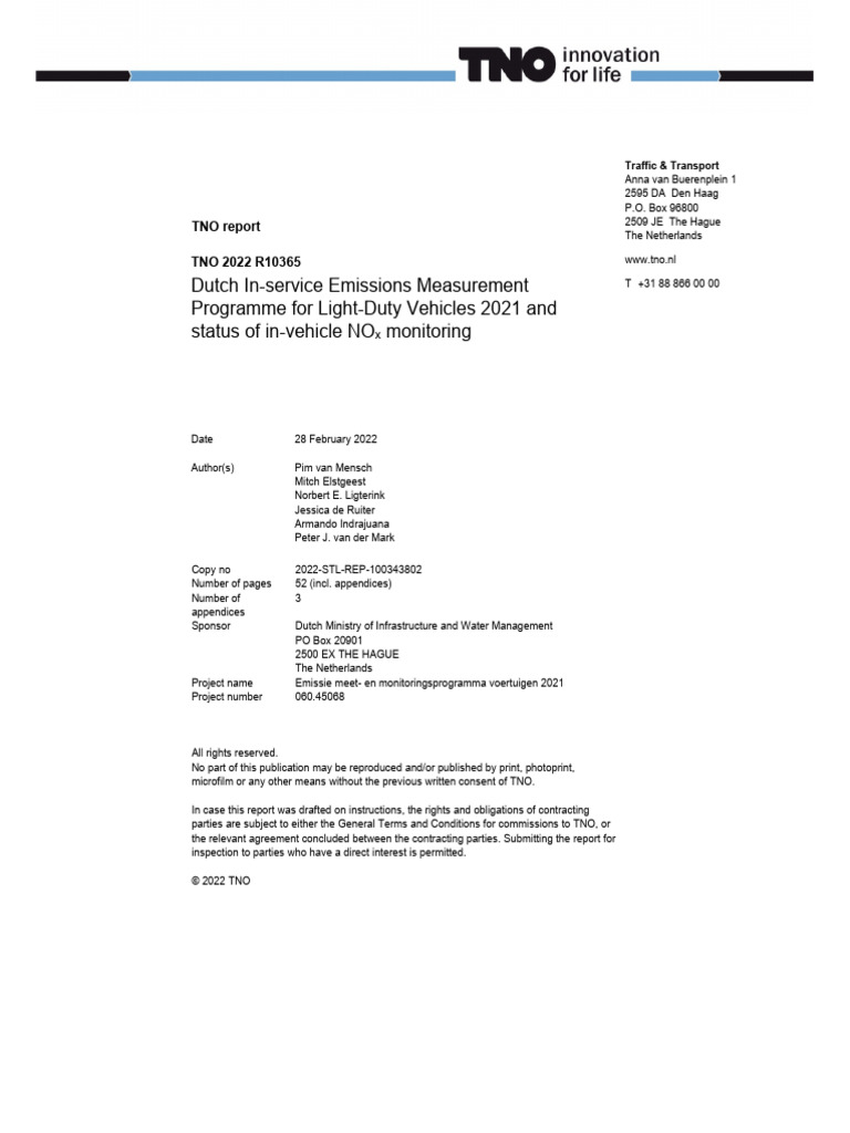 Tno 2022 R10365 | PDF