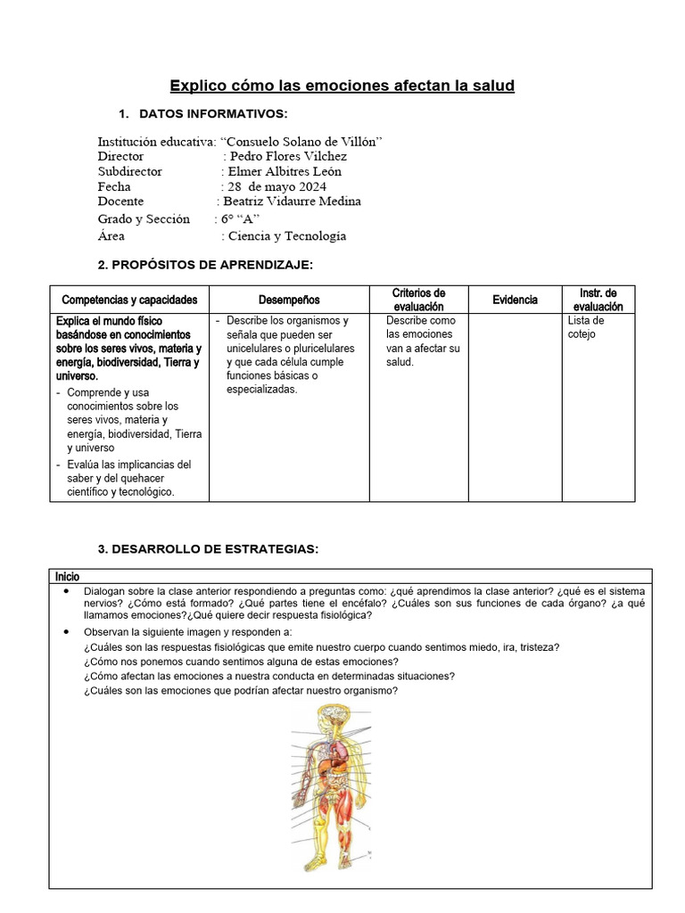 Explicamos Como Las Emociones Afectan La Salud Pdf Las Emociones