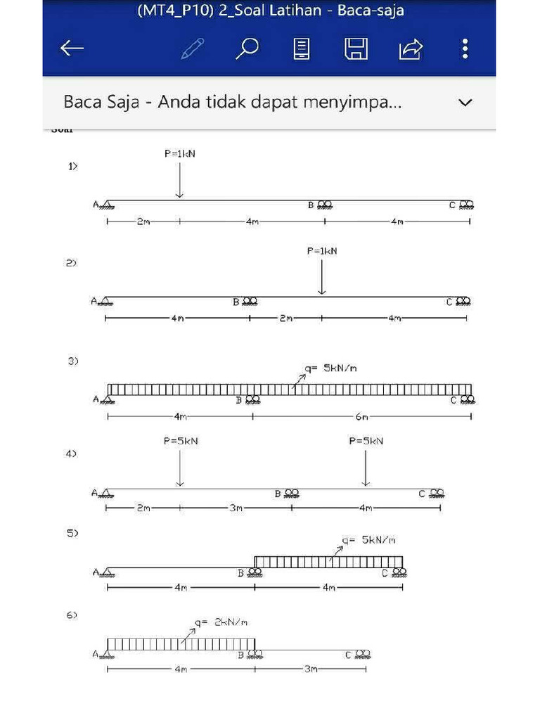 (MT4) - T4 Luas Bidang Momen Struktur Statis Tak Tentu | PDF
