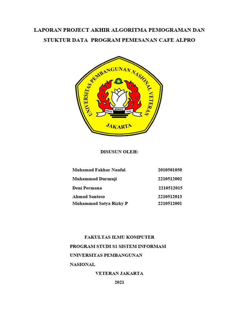 Project UAS - Algoritma Pemrograman - Kelompok 3 - KELAS A | PDF | Komputer