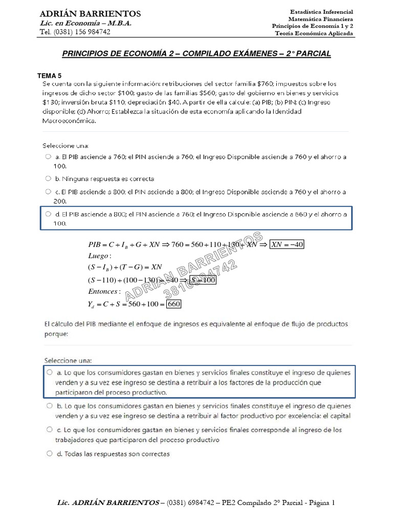 PE2 - Compilado Exámenes - 2° Parcial-1 | PDF | Metodología | Science
