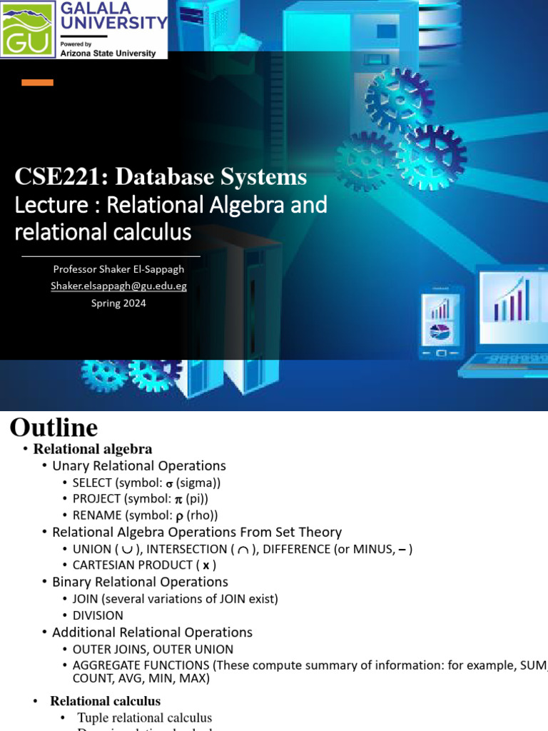 Lecture 77777 Pdf Relational Model Relational Database