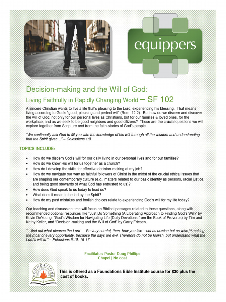Decision-making-and-the-Will-of-God-1 | PDF | God | Bible