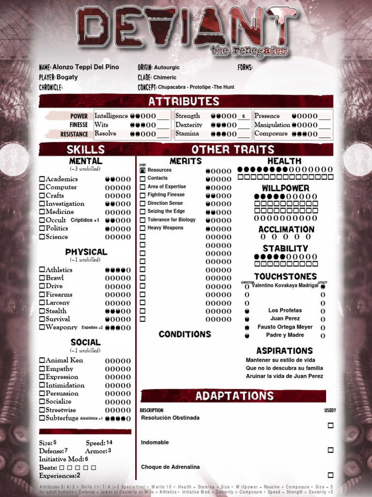 Deviant-Alonzo Teppi Del Pino | PDF