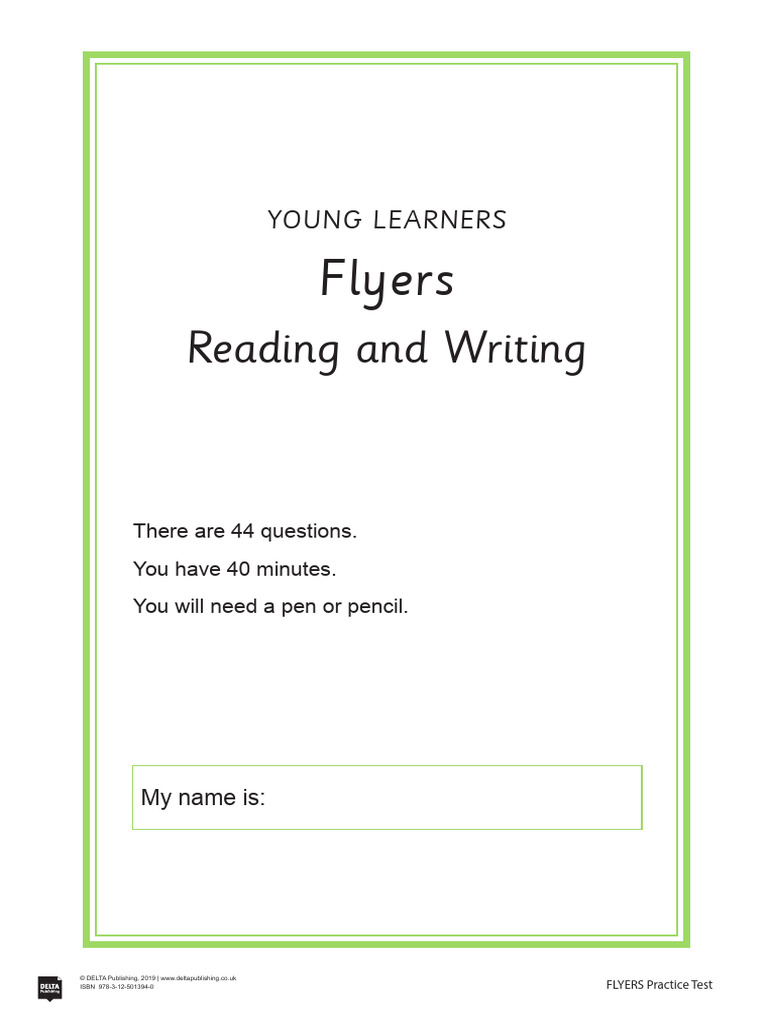 Fantastic Flyers Practice Test | PDF