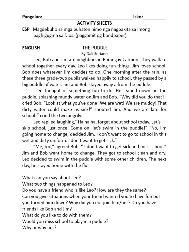 GRADE 2 LAS MAY 10, 2024 | PDF