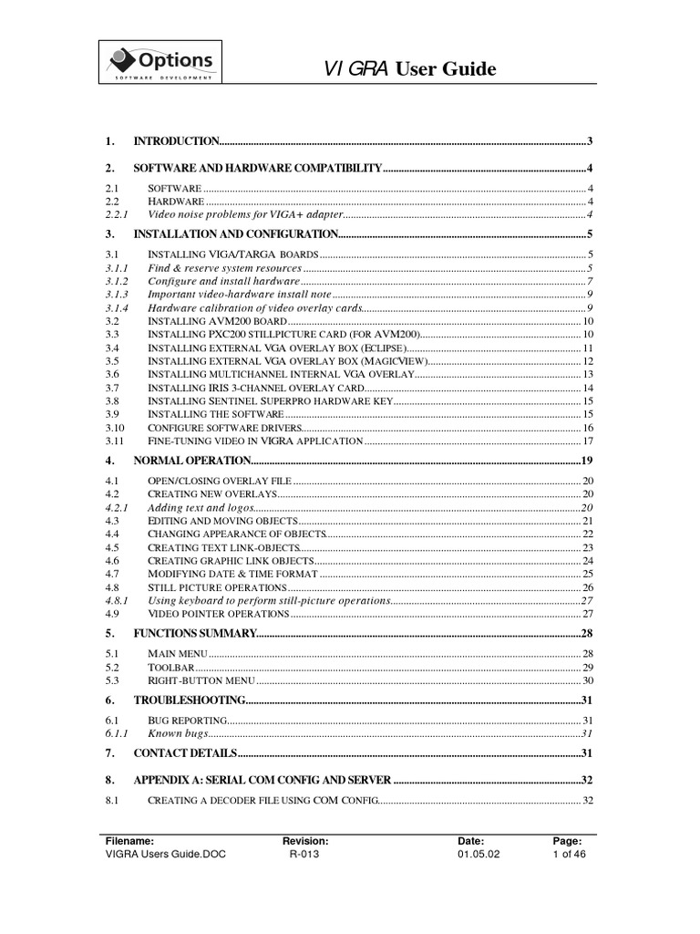 VIGRA Users Guide | PDF | Microsoft Windows | Information And ...