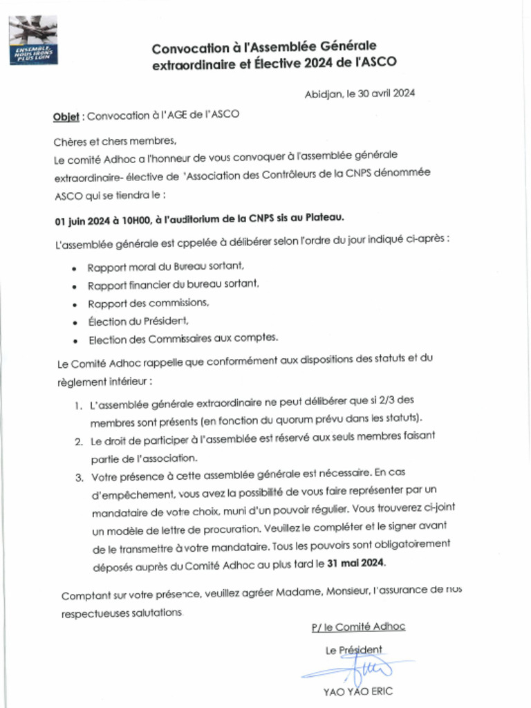 Convocation AGE ASCO 240502 230130 | PDF