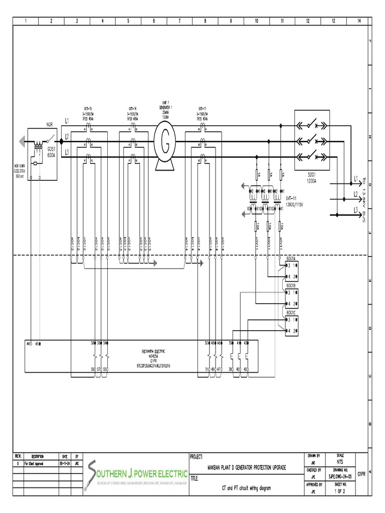 Unit 7 G1PR BECKWITH Diagram | PDF | Relay | Electric Generator