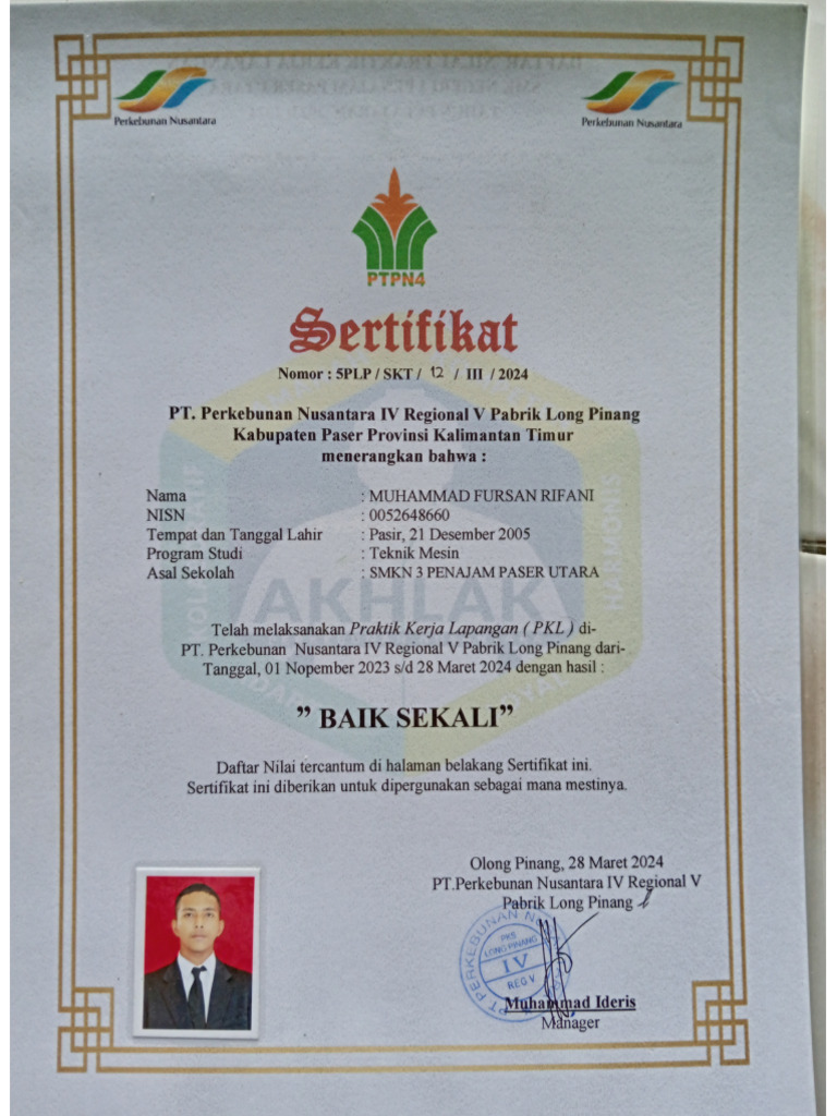 Sertifikat Dan SKL | PDF